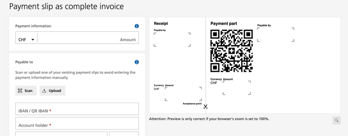 UBS QR invoice guide with Magic Heidi