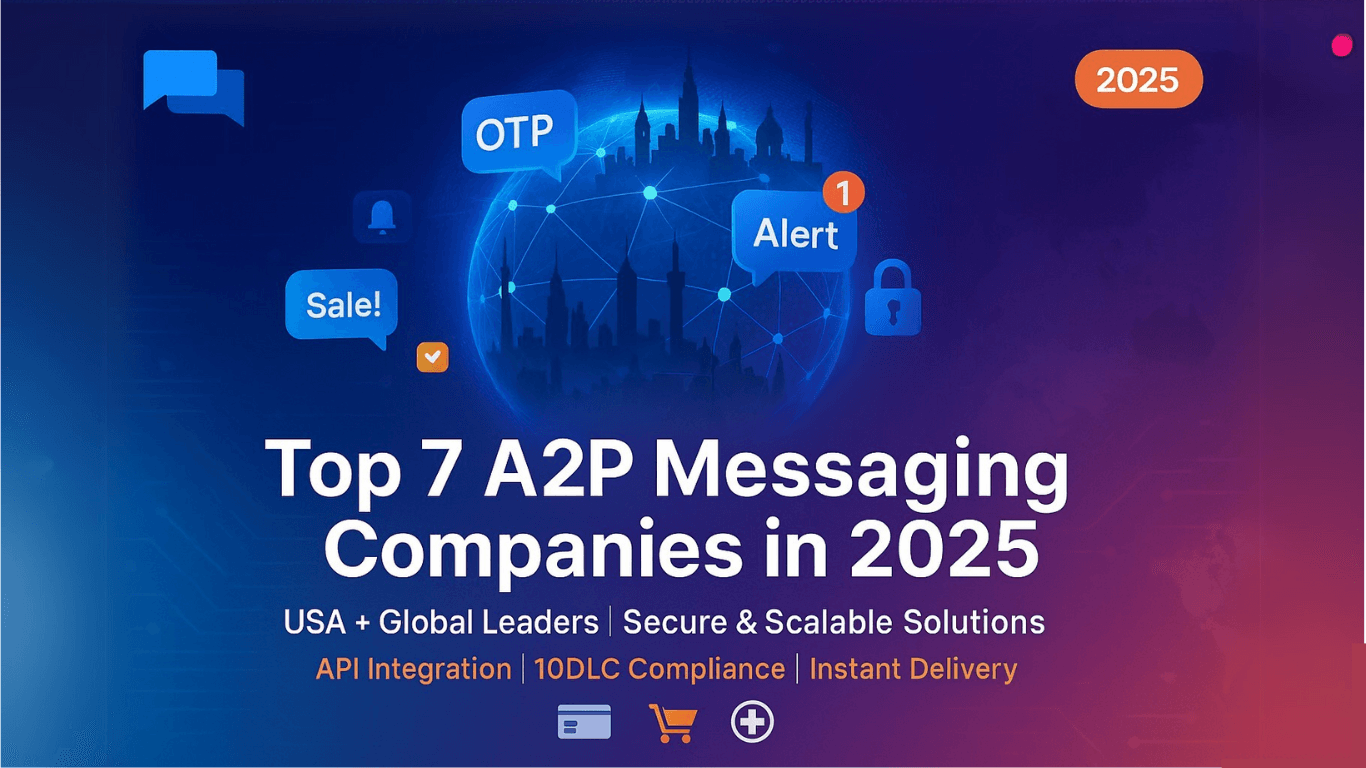 Top 7 A2P Messaging Companies in 2025 (USA+Global)